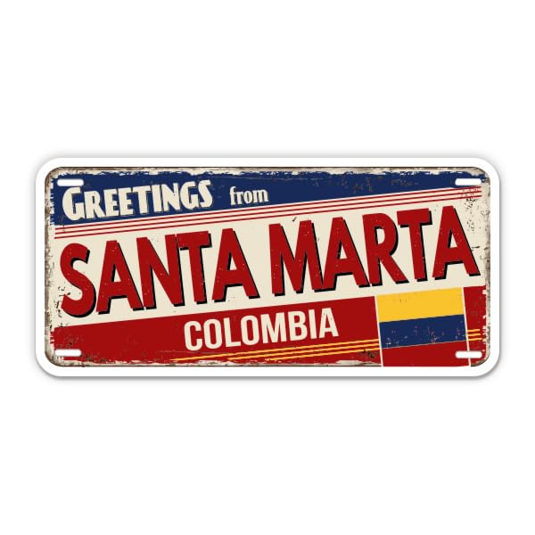 Amazon.com - Squiddy Greetings from Santa Marta Colombia - Vinyl ...