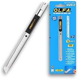 SVR-1 9mm Stainless Steel Utility Knife - Premium Precision Crafting Tool with Retractable ...