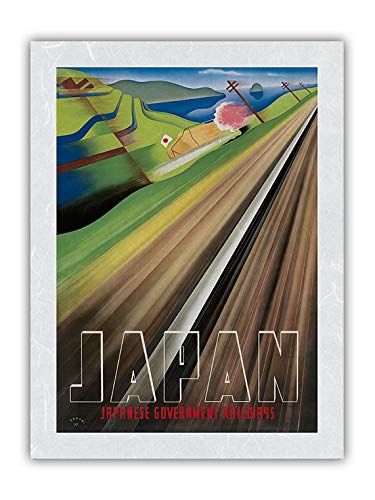 Japan - Japanese Government Railways - Vintage Railroad Travel Poster ...
