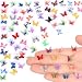 Amazon.com: Yuronam 70 Pcs Mini Butterflies Tiny Resin Butterflies ...