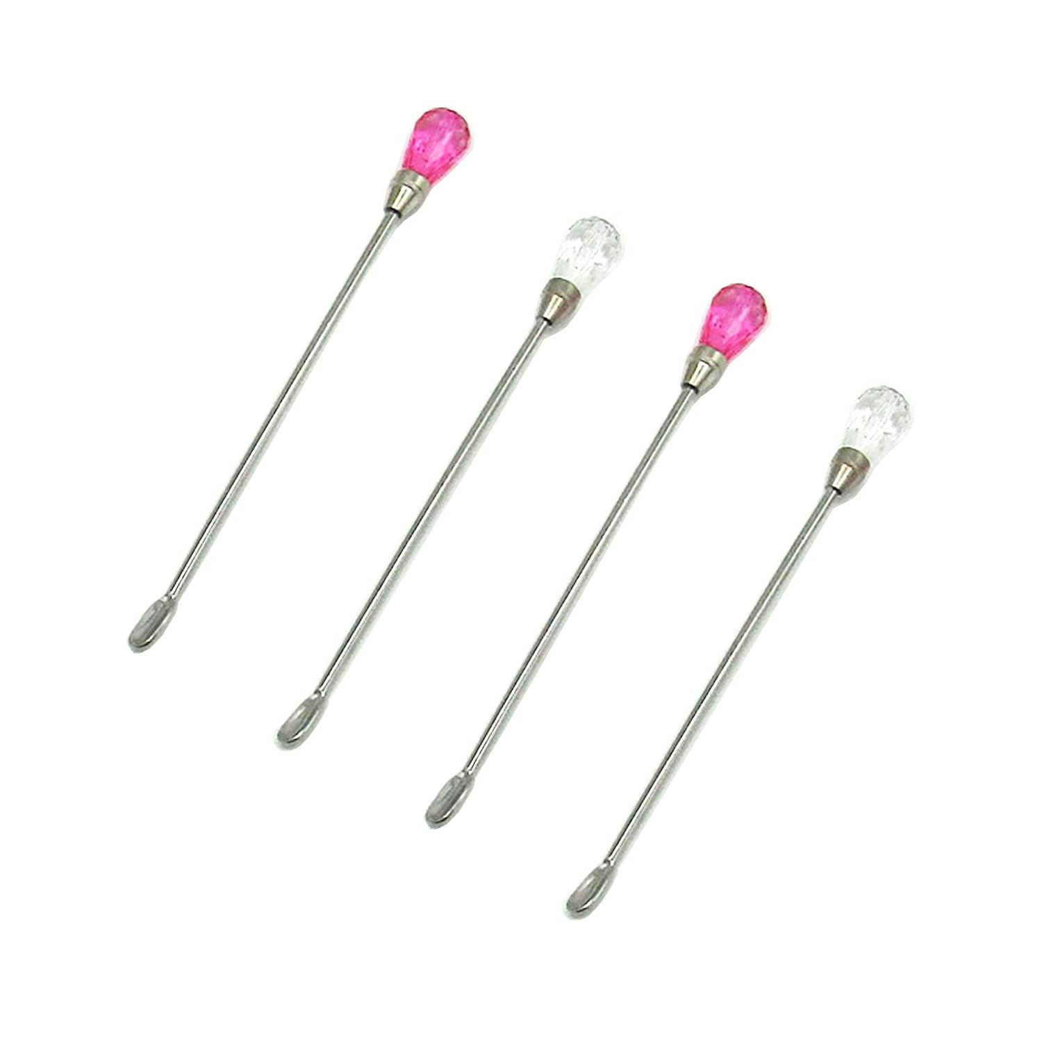4 Pcs Stainless Steel Wax Seal Stirring Stick Wax Sticks Scoop Wax Stir ...