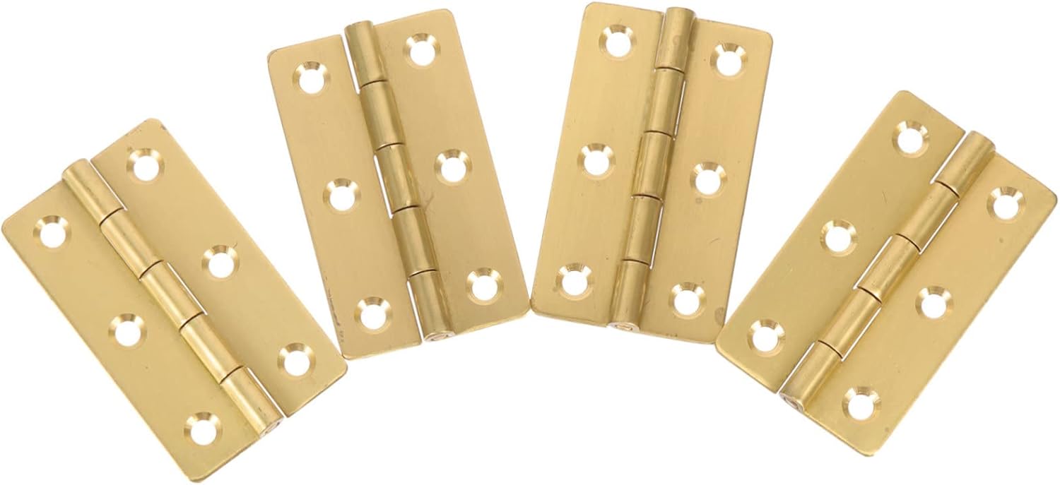Amazon.com: PLAFOPE 4pcs Copper Piano Hinges Small Hinges for Jewelry ...