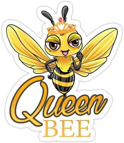 Amazon.com: Queen-Bee Sticker Decal for Wall, Laptop, Cell, Truck ...