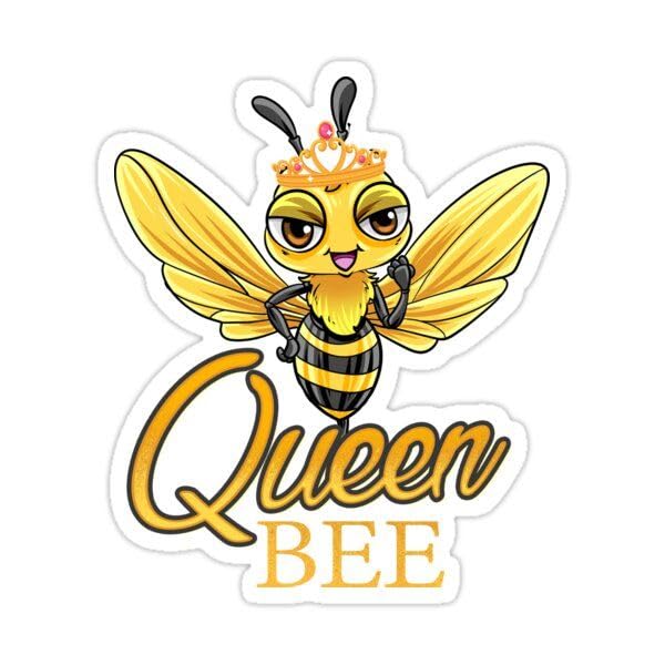 Amazon.com - Queen-Bee Sticker Decal for Wall, Laptop, Cell, Truck ...
