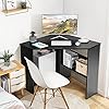 Amazon.com: COSTWAY Corner Computer Desk, Space-Saving Triangular ...