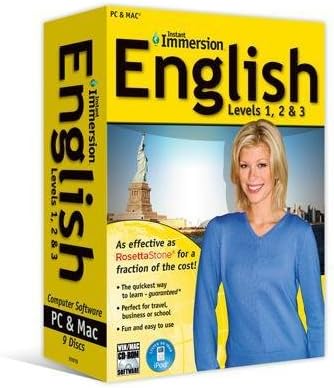 Amazon.com: Instant Immersion English Levels 1,2 and 3 [Old Version ...