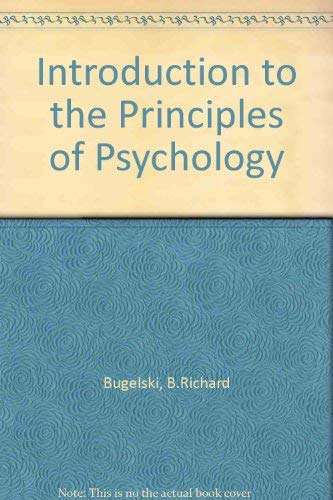 An introduction to the principles of psychology;: An essay concerning ...