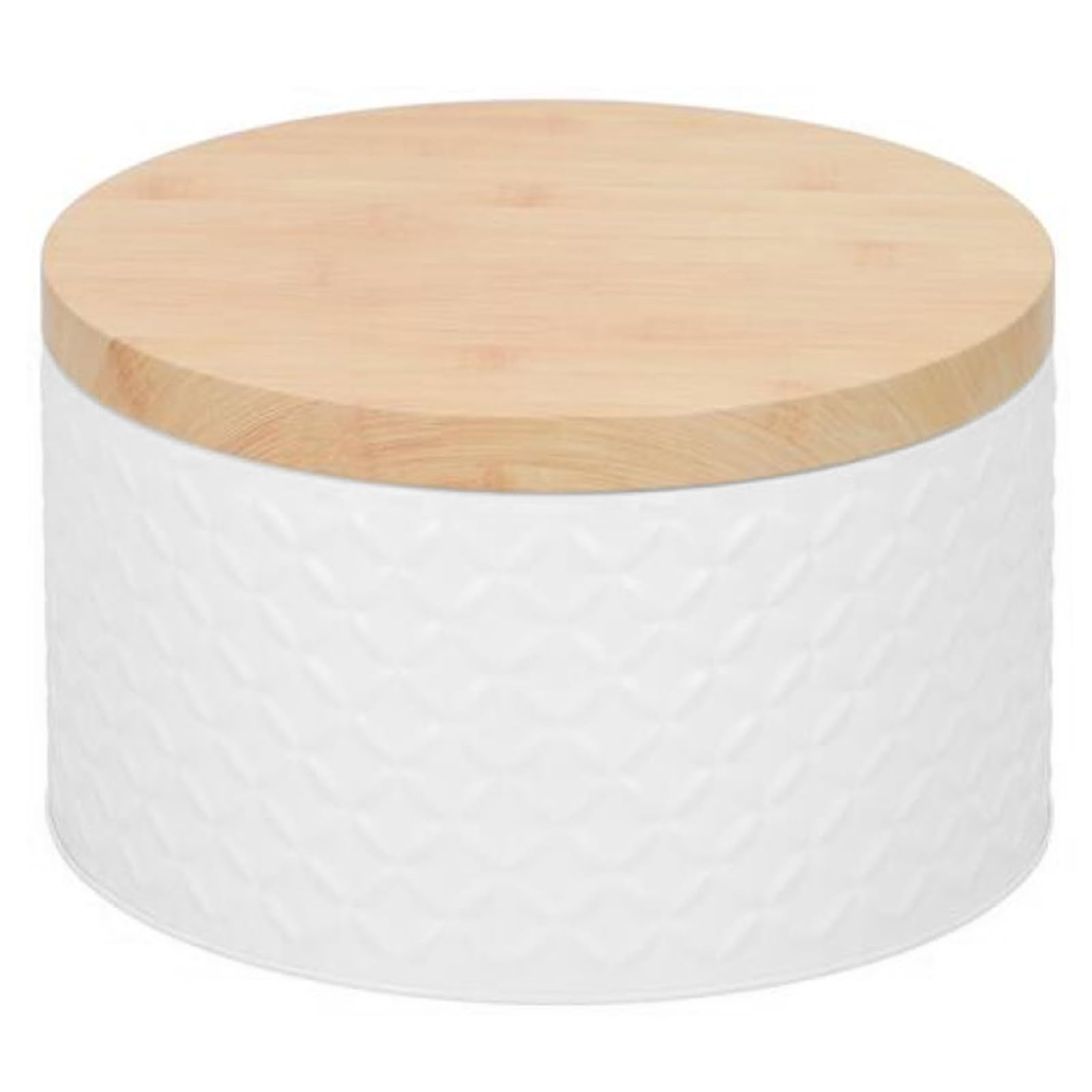 Cake Storage Tin Round Large Metal Kitchen Food Storage Canister Caddy ...