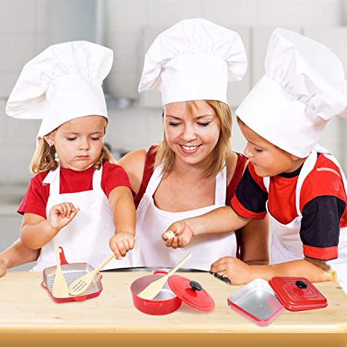 Snapklik.com : 10 Piece Pots And Pans Kitchen Cookware Toy Playset For Kids