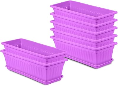 Amazon.com : Domensi 25 Pcs Plastic Liners for Planters Planter Box ...