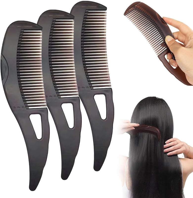 Hollow Tooth Hairbrush Dandruff Comb, 3Pcs Scalp Sweep Detoxing Combs ...
