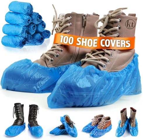 100PCS Disposable Shoe Cover Waterproof Large Boots Covers for Indoors ...