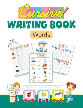 Buy Cursive Writing Book: Words Book Online at Low Prices in India ...