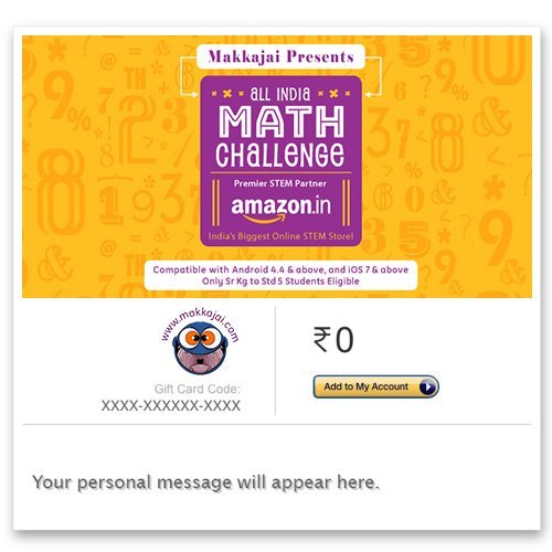 All India Maths Competition Admit Card - Instant Voucher : Amazon.in ...
