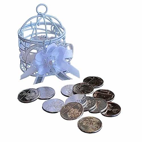 Amazon.com: White Arras with 13 Real Philippine 1 Peso Coins Wedding ...