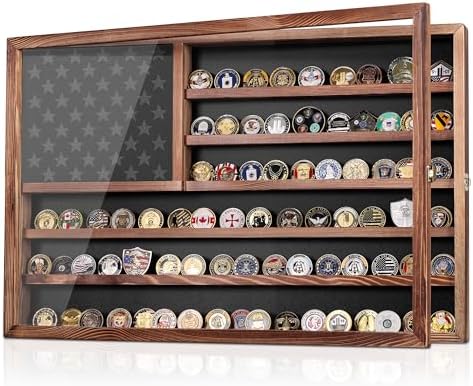 Amazon.com: MOCAS Challenge Coin Display Case, Lockable Military Coin ...
