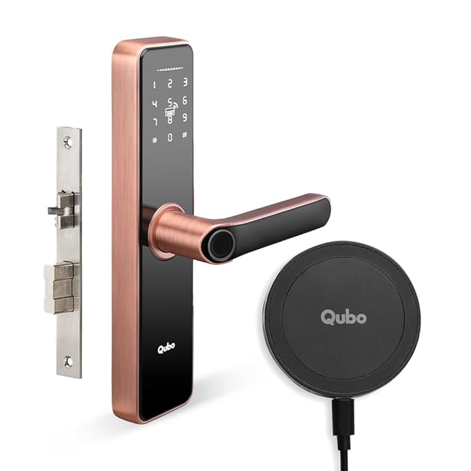Qubo Copper Smart Door Lock Essential From Hero Group | 6-Way Unlocking ...