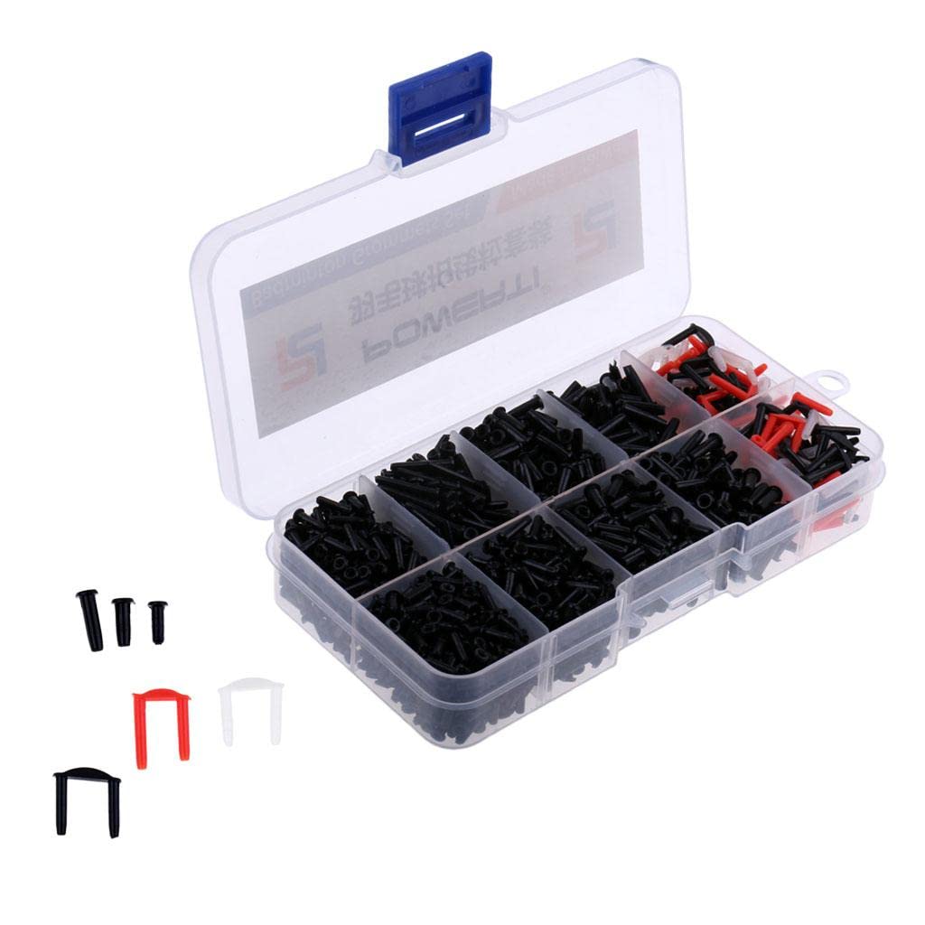 Buy 1 Box Badminton Racket Racquet Grommets Eyelets Accessories Black ...