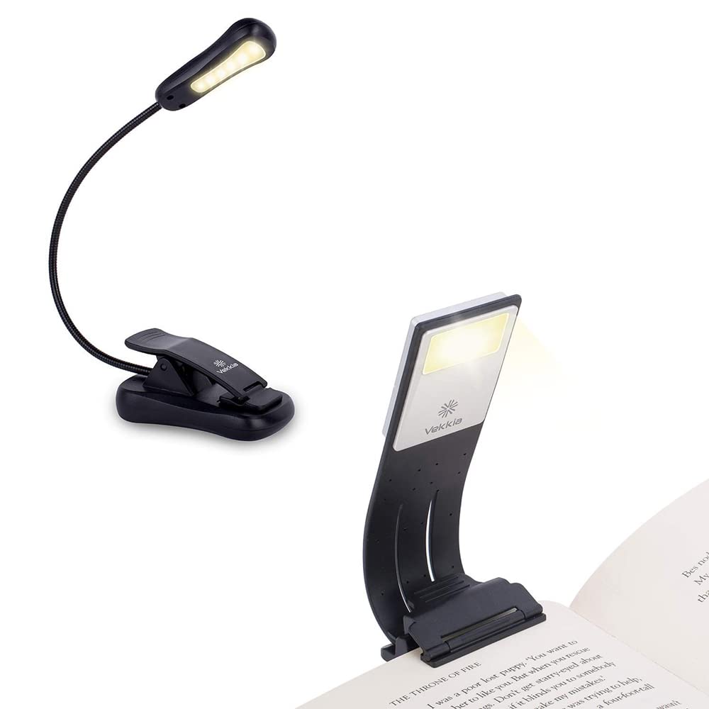 Vekkia Bookmark Book Light +3000K Warm LED Book Light - Amazon.com