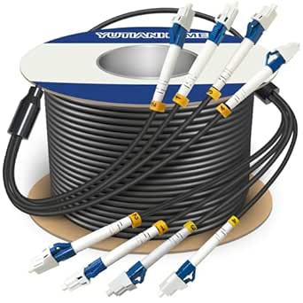 Amazon.com: YUTIANHOME 75 Meters 4 Core Industrial TPU LC to LC Outdoor ...
