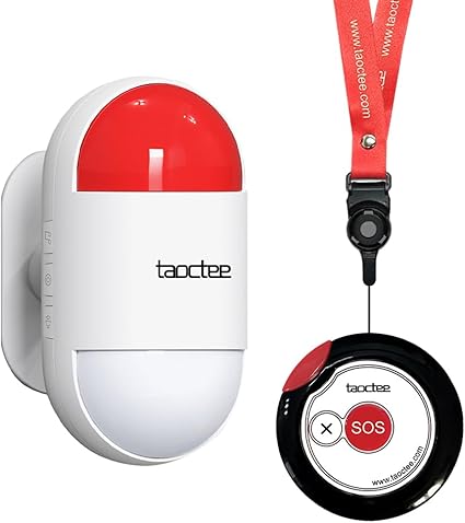 Amazon.com: taoctee Panic Button Alarm for Security Emergency Remote ...