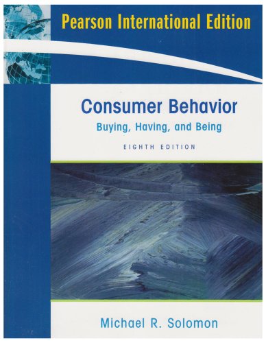 Consumer Behavior : Buying, Having, and Being (International Edition ...