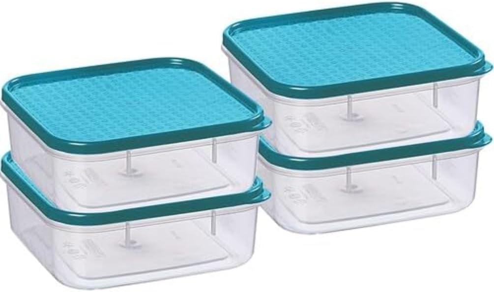 Morrisons Set of 4 Nested Containers, 500 ml : Amazon.co.uk: Home & Kitchen