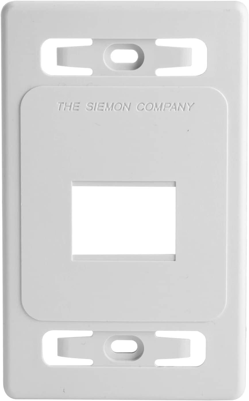 Siemon MX-FP-S-02-02 Max-Module Face-Plate, 2-Port, 1-Gang, White ...
