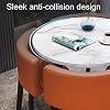 Amazon.com: Office Reception Room Club Table, Small Conference Room ...