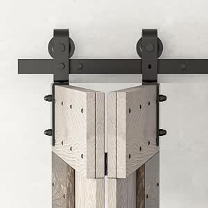 HOCONNIE High Quality Sliding Barn Door Hardware Kit with Sliding Door ...