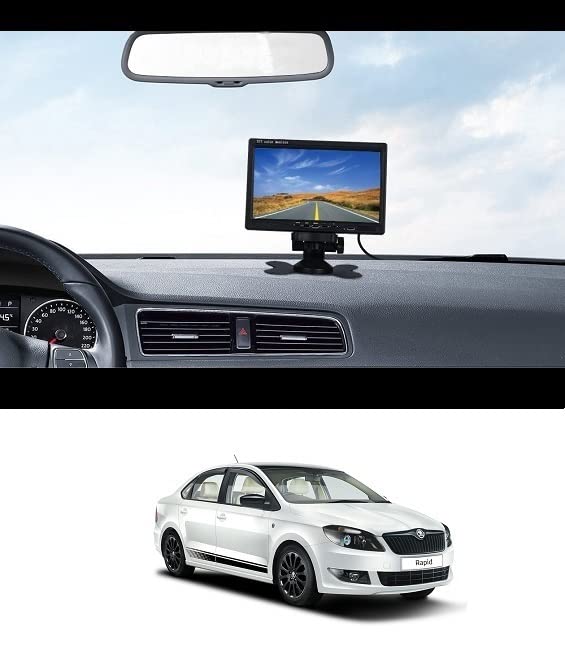 S K O D A Rapid Car 7 Inch Dashboard TFT LED Screen Display with ...