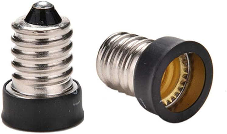 Amazon | 口金変換 アダプター E14-E12 電球 ソケット 口金 照明補助器具 (E14-E12, PC+銅) | SUPCF | 口金変換アダプタ