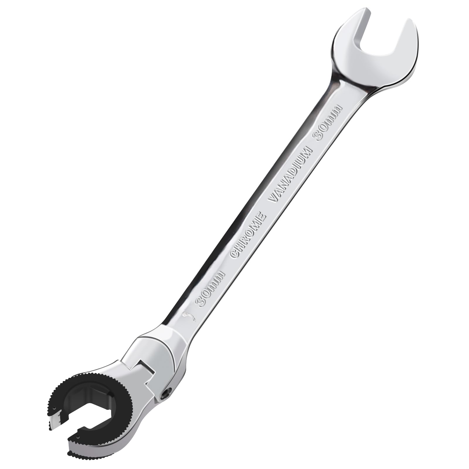 LOSCHEN 1PC 30mm Open Flex-Head Ratcheting Wrench, Metric Ratcheting ...