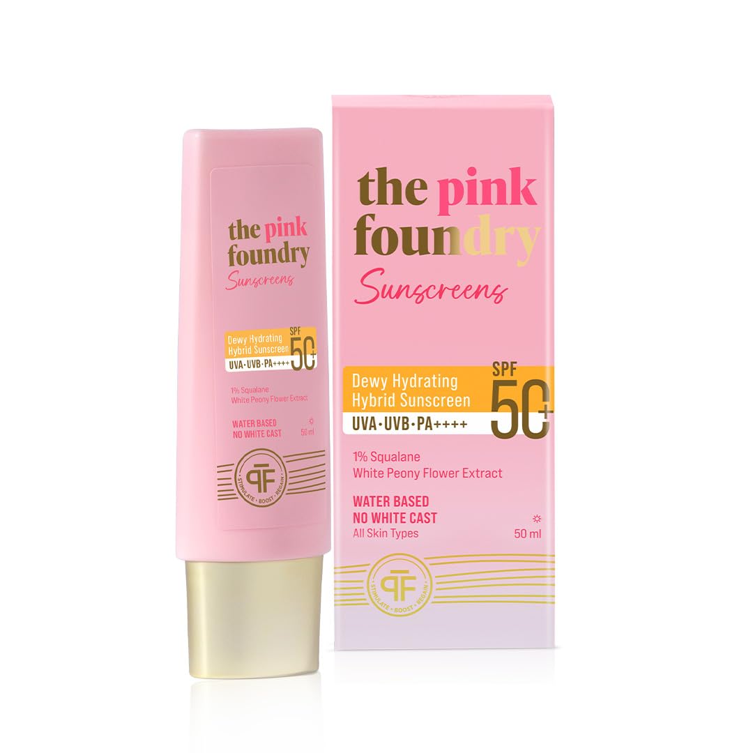 The Pink Foundry Dewy Hydrating Hybrid Sunscreen SPF 50+ | UVA UVB PA ...