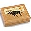 Amazon.com: MarqArt Moose Wood Art Gift Trinket Box & Jewelry Boxes ...