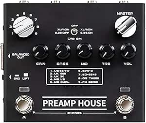 Amazon.com: Preamp House Multi Effect Pedal 18 Tones 9 AMPs Preamp ...