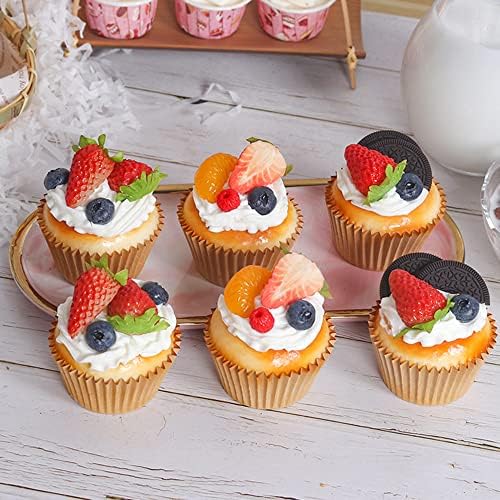 Amazon.com: Vkinman 6Pcs Fake Desserts Artificial Egg Tart Models ...