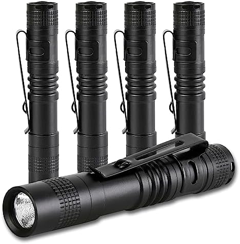 MVIOCS 5 Pack Mini Flashlight Small Flashlights LED Powerful High ...