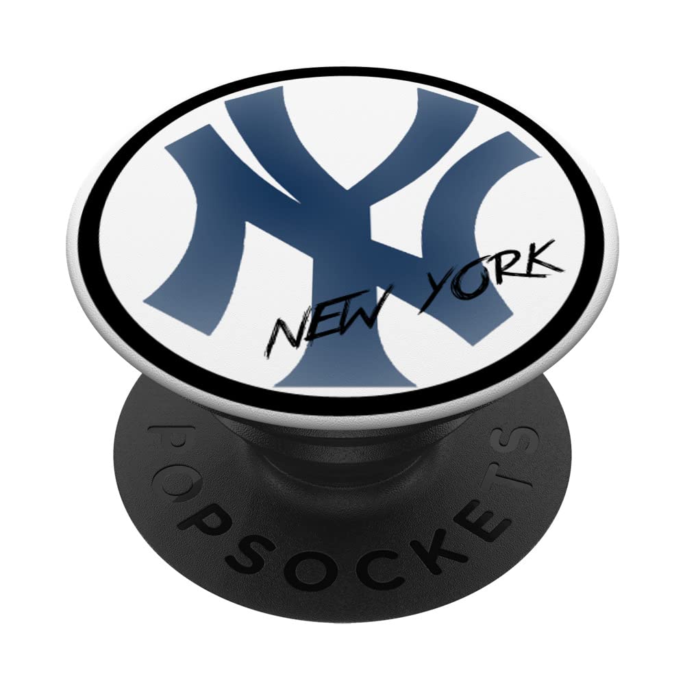 Amazon.com: BLUE LETTERS NY/NEW YORK PopSockets Swappable PopGrip ...