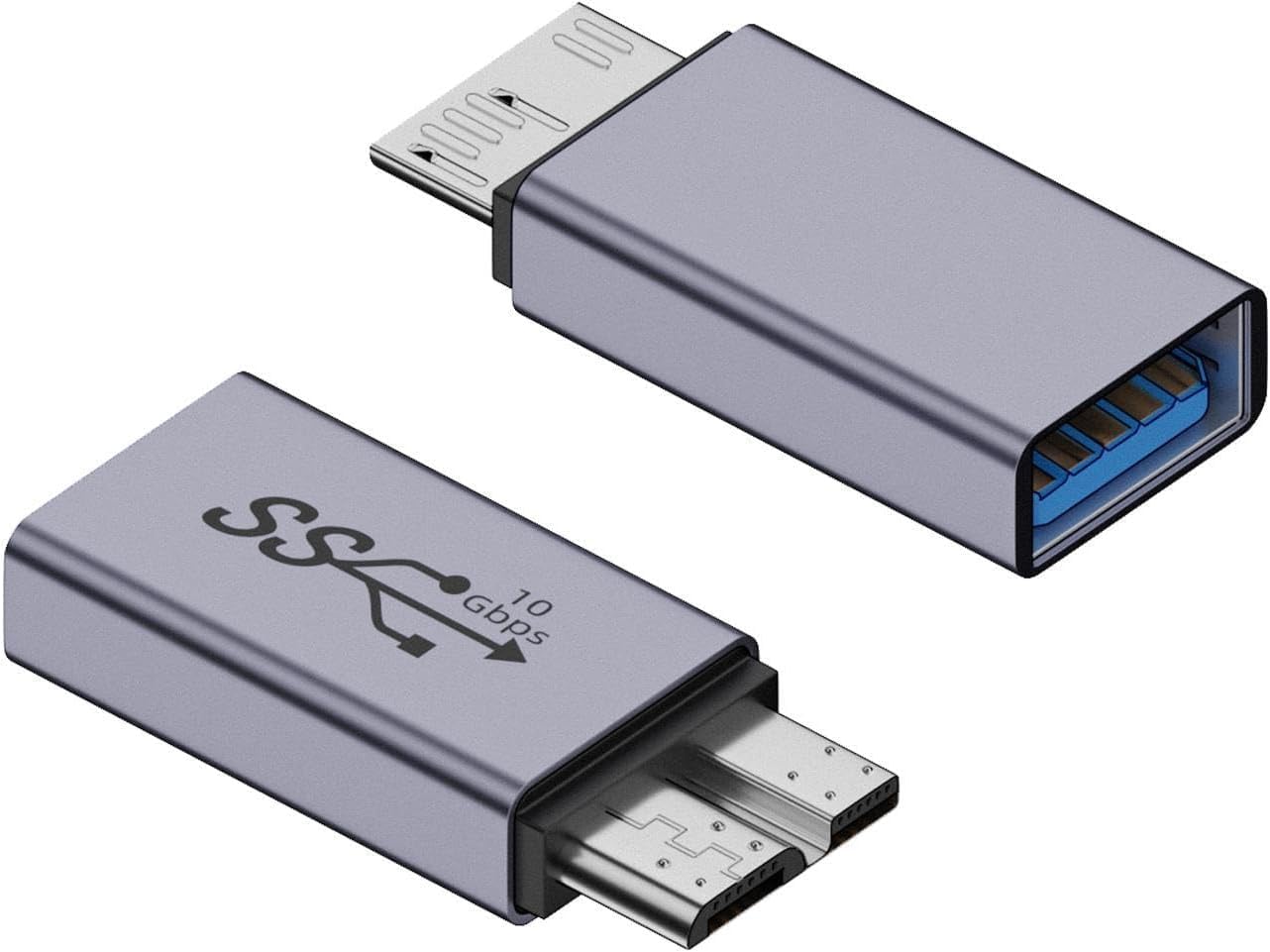 Amazon.co.jp: Type C Gen2アダプター、USB C - Miccro-Bアダプター、USB外付けハードドライブアダプター、HDD、ラップトップ、コンピューター用モバイル ...