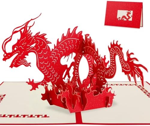 Amazon.com : WhatSign Happy Chinese New Years Cards 2024 3D Pop Up ...