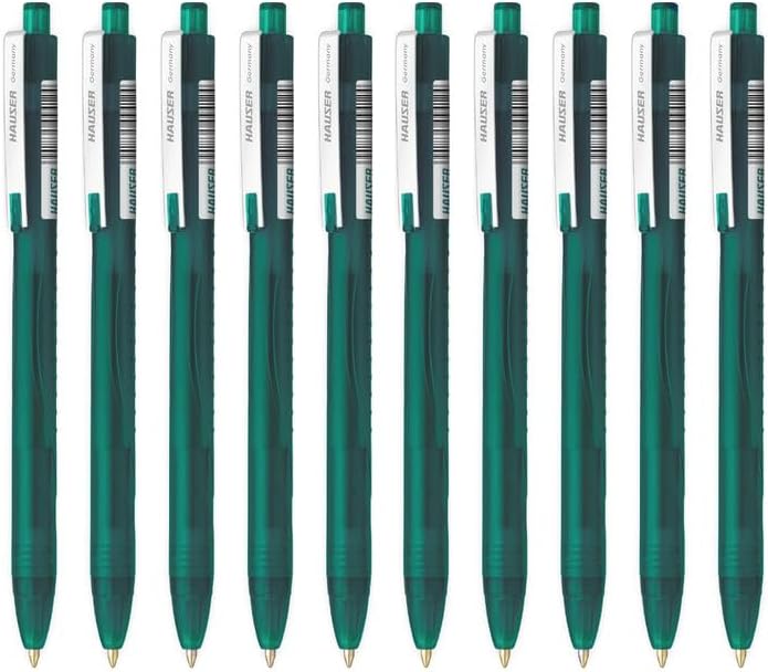 Hauser ICONIQ Retractable Medium Tip Gel Pen | Minimalistic Translucent ...