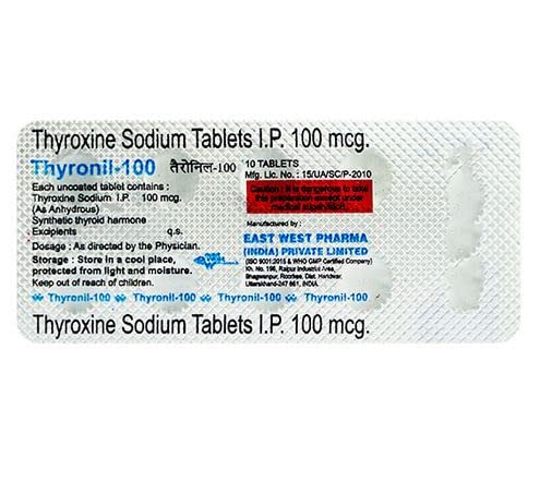 Thyronil100MG - Strip of 10 Tablets : Amazon.in: Health & Personal Care