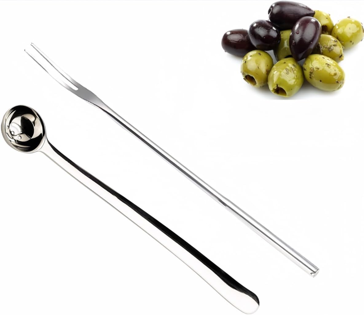 Amazon.com: 7" Olive Spoon and 9" Pickle Fork Jars Serving Spoon and ...
