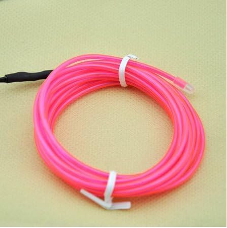 Amazon.com: Amicc El Wire 5m 15ft Blue Neon Light Neon Glowing Strobing ...