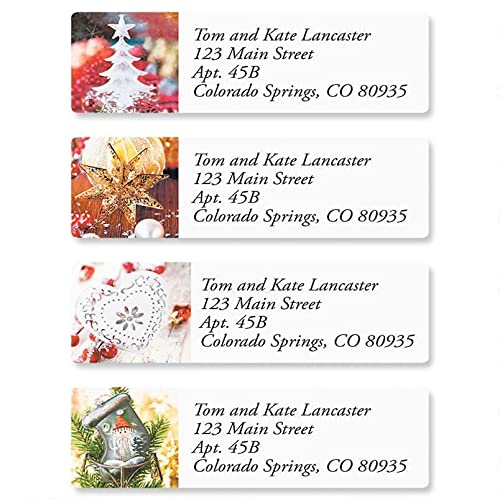 Amazon.com : Christmas Traditions Personalized Return Address Labels ...