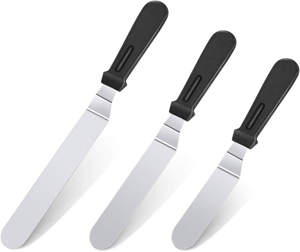 Amazon.com: Cake Spatula Angled Cake Icing Spatula, SameTech Stainless ...