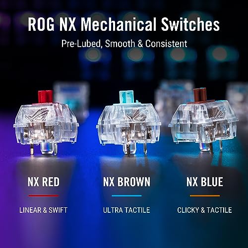 ASUS ROG Azoth 75 Wireless DIY Custom Gaming Keyboard, OLED Display ...