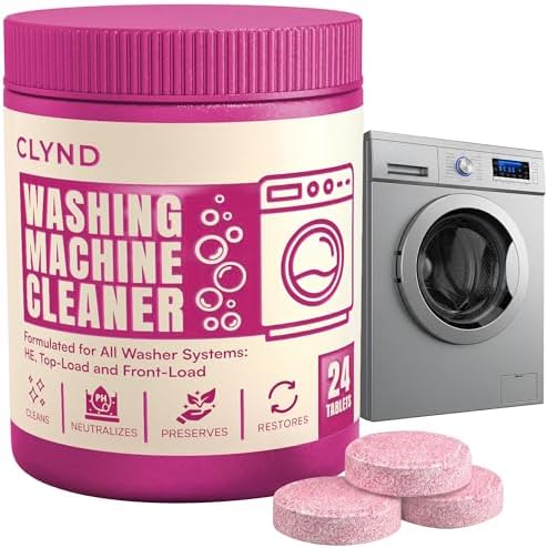 Amazon.com: CLYND Washing Machine Cleaner Tablets Unscented 24 Pack ...
