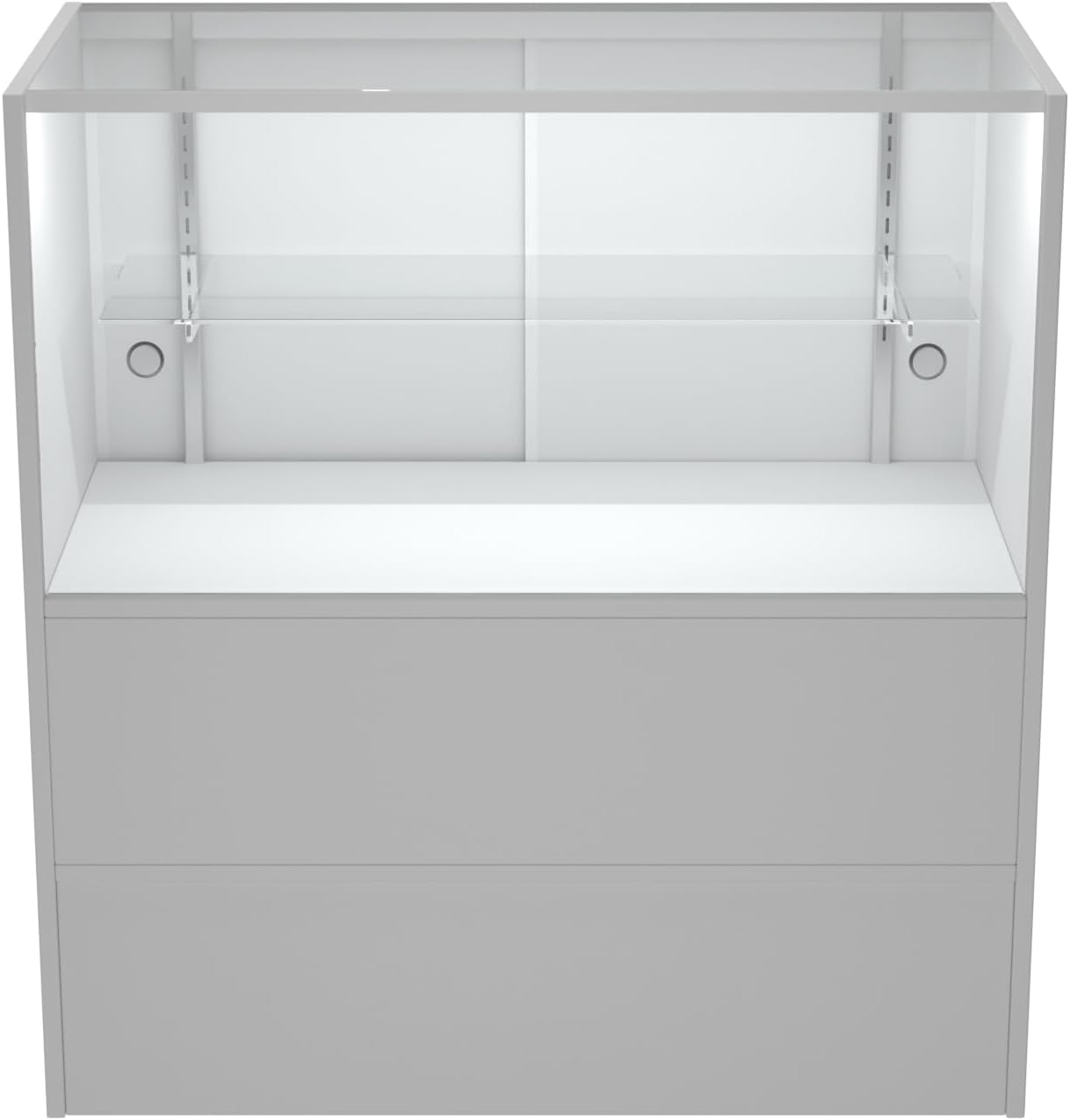 Amazon.com: WISDOMFUR 4-Foot Display Showcase with LED Light, 48" D x ...